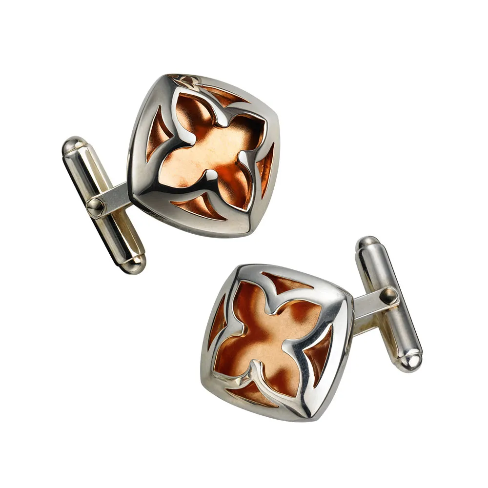 Cable knot cufflinks - Divine Sparkle Korean Accessories Store